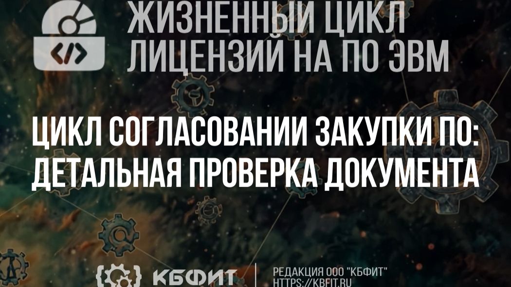 КБФИТ. МЕДЕРП. ЖЦП. Жизненный цикл ПО детальная проверка документа