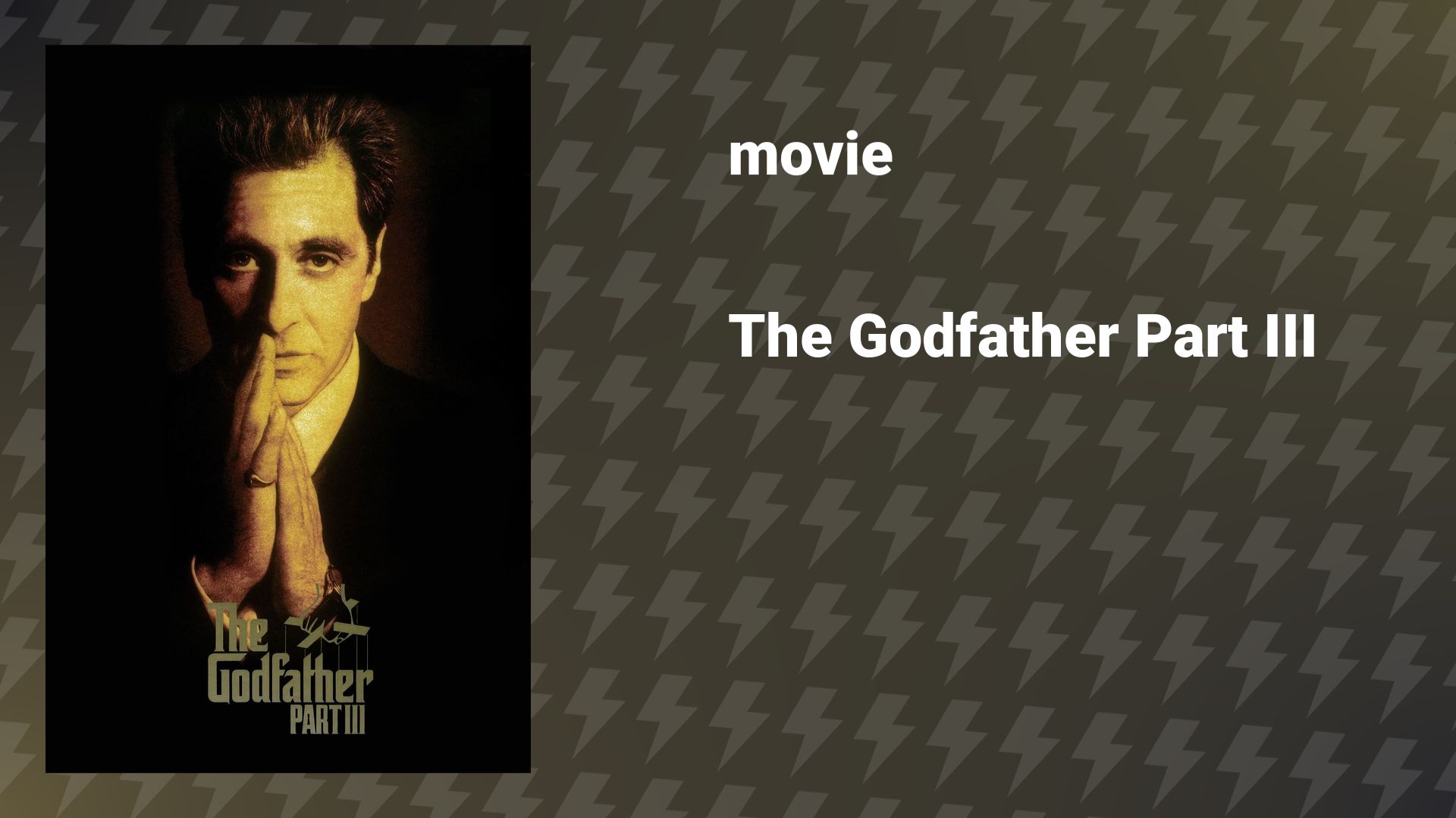The Godfather Part III (movie, 1990)