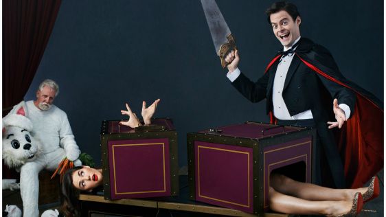 Классический аттракцион "Разрезание девушки"