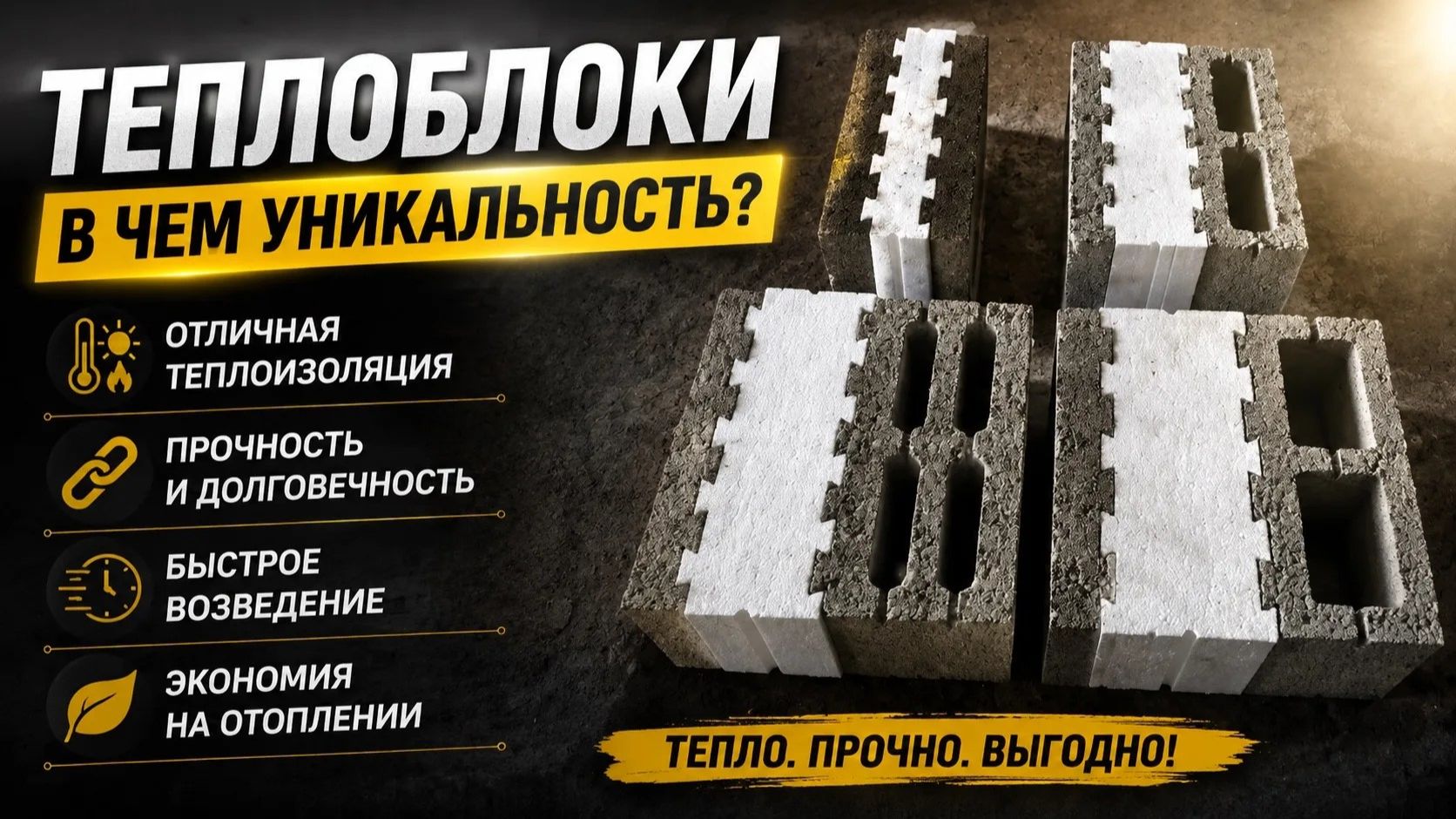 Теплоблоки в чем уникальность?