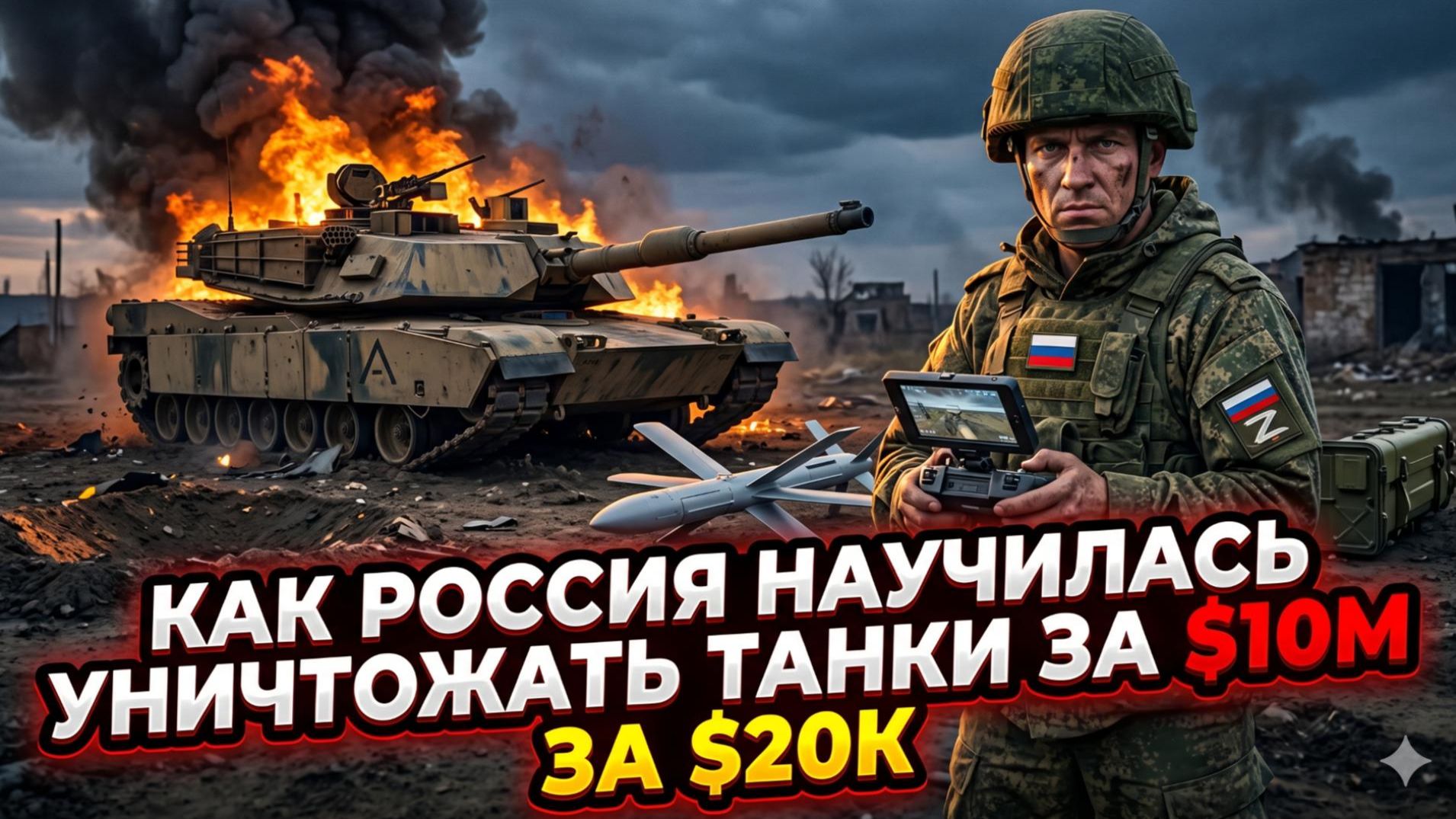 🚀Как Россия научилась уничтожать танки за 10 миллионов долларов дроном, ценой в 20 тысяч