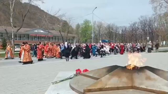 Литургией и Крестным ходом православные верующие отметили день Георгия Победоносца