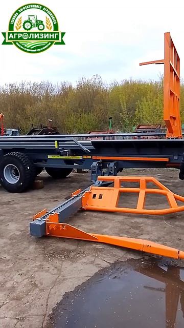 Запустили транспортировщик рулонов "TRB20L" и пресс-подборщик "RB15" от завода "Навигатор-НМ"