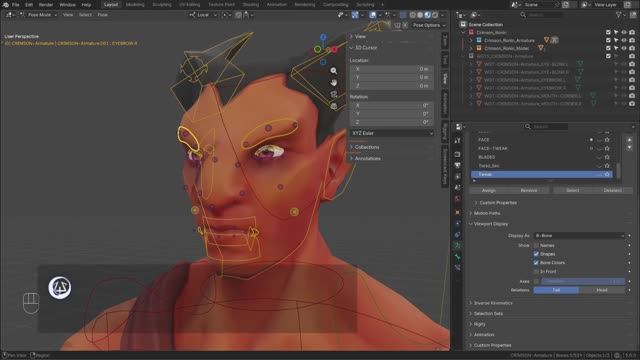 Как делать профессиональный риг в Blender