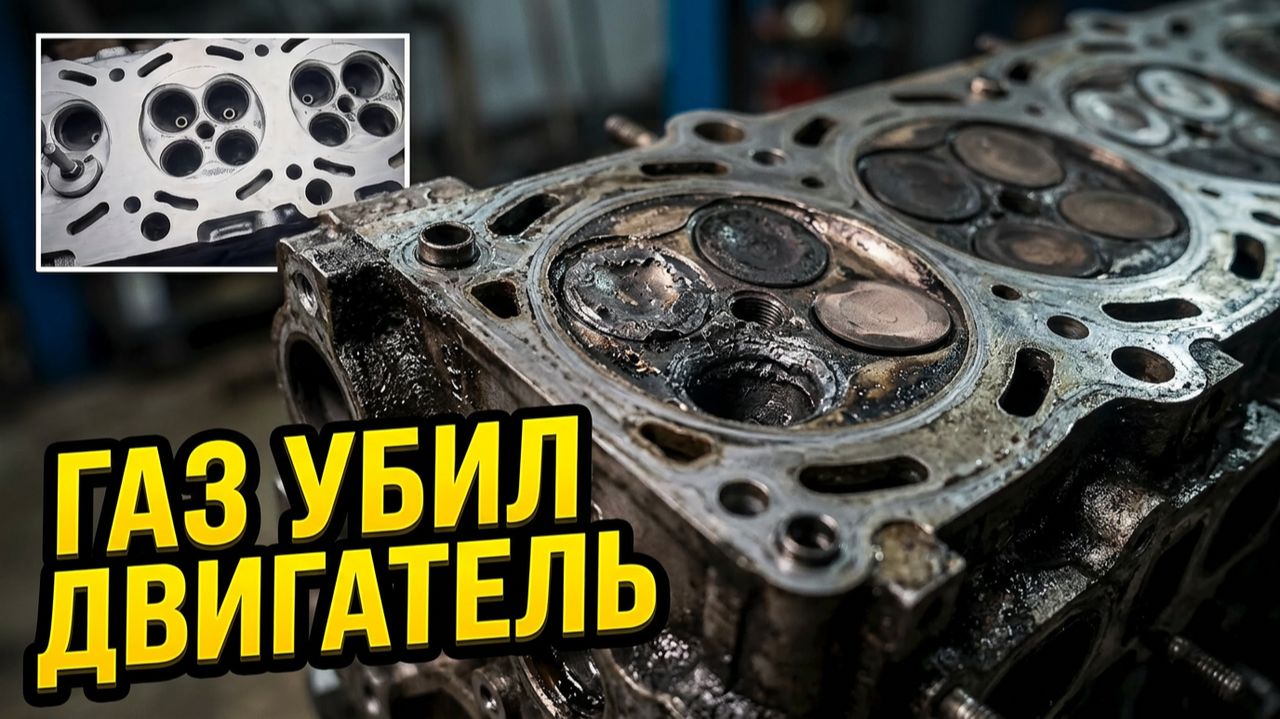 Ремонт двигателя 1UZ-FE прогоревший клапан, ГБЦ и последствия эксплуатации на газу | свап газели