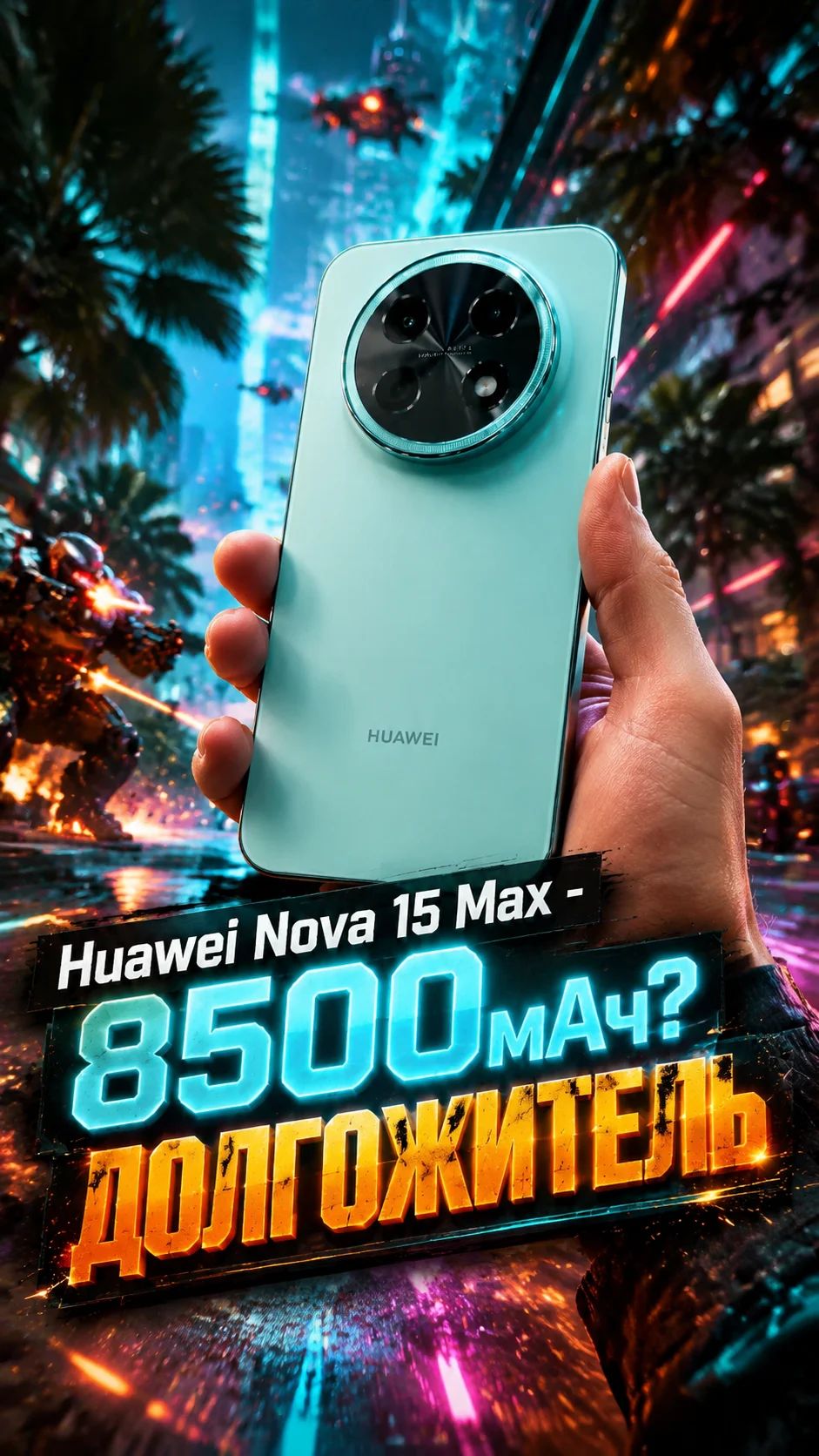 Huawei Nova 15 Max - Первое знакомство с Монстром из поднебесной 🔋🔥 #shorts #HuaweiNova15Max