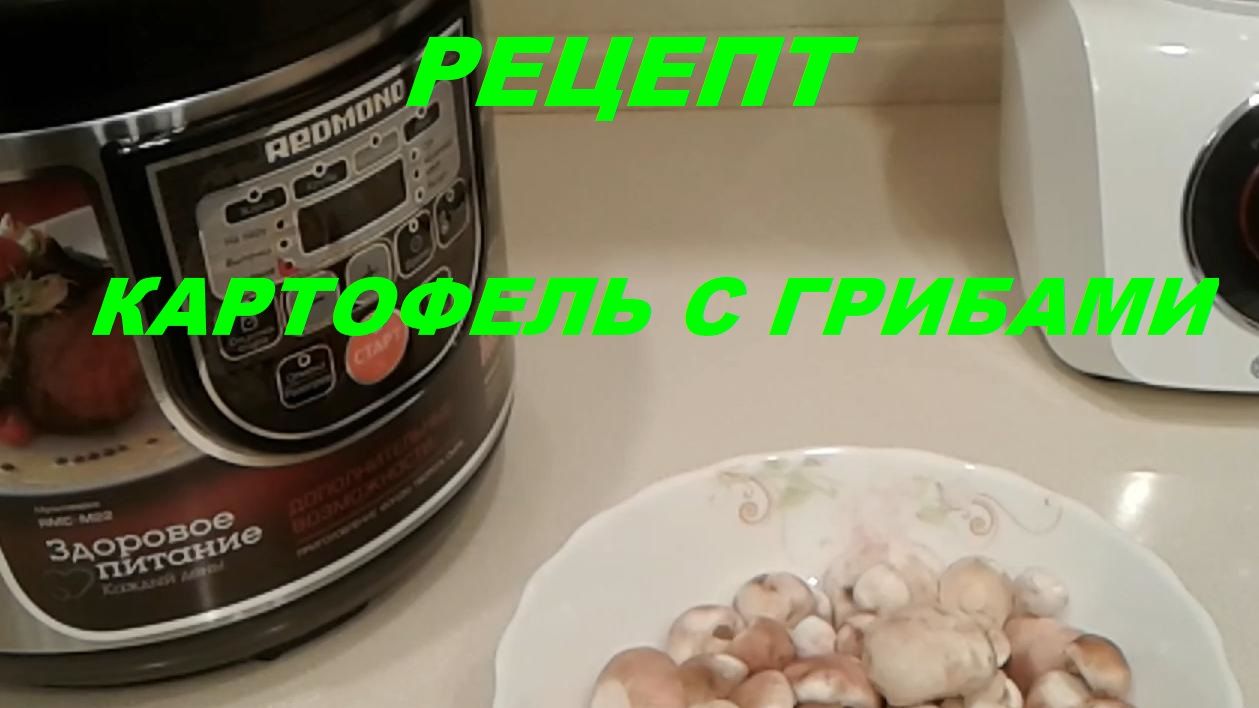 Тушеный картофель с грибами в мультиварке REDMOND RMC-M22 Маслята с картошкой