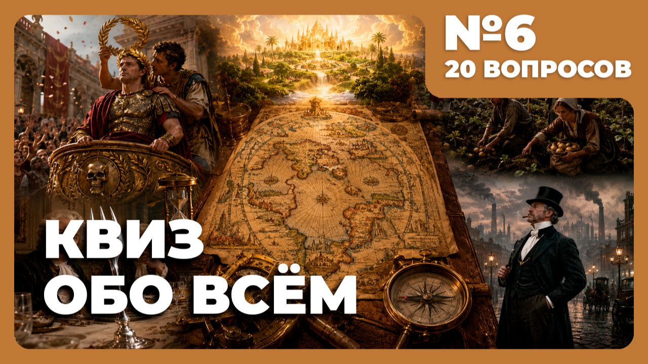 Квиз - Обо всём #6 🧠 Для САМЫХ УМНЫХ!