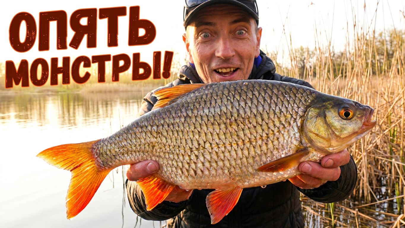 Рыбалка на красноперку в камышах! Ловля на поплавок перо и манную болтушку