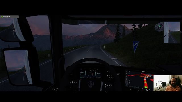 ETS2 стрим с товарищами от 07.05.26. едем в горы.