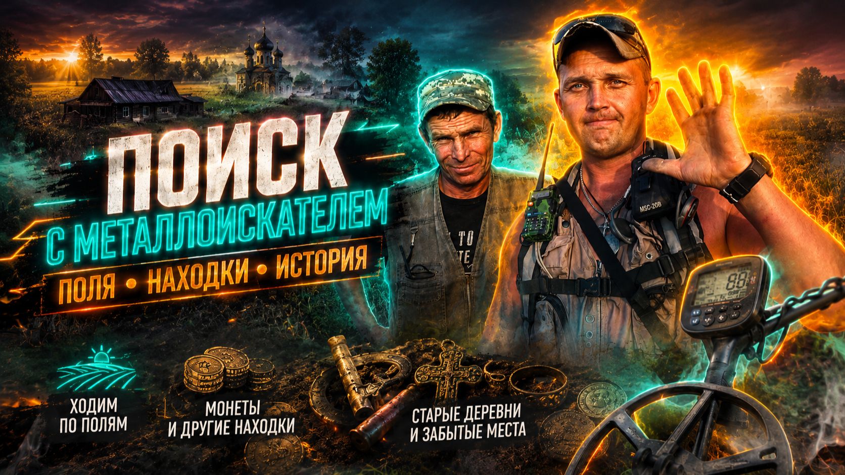 Старинные поля не пустые | Поиск с металлоискателем
