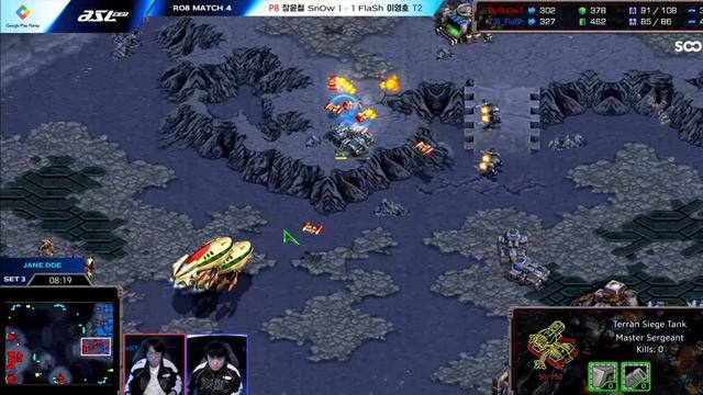 Flash vs Snow 3 игра 1/4 финала ASL21