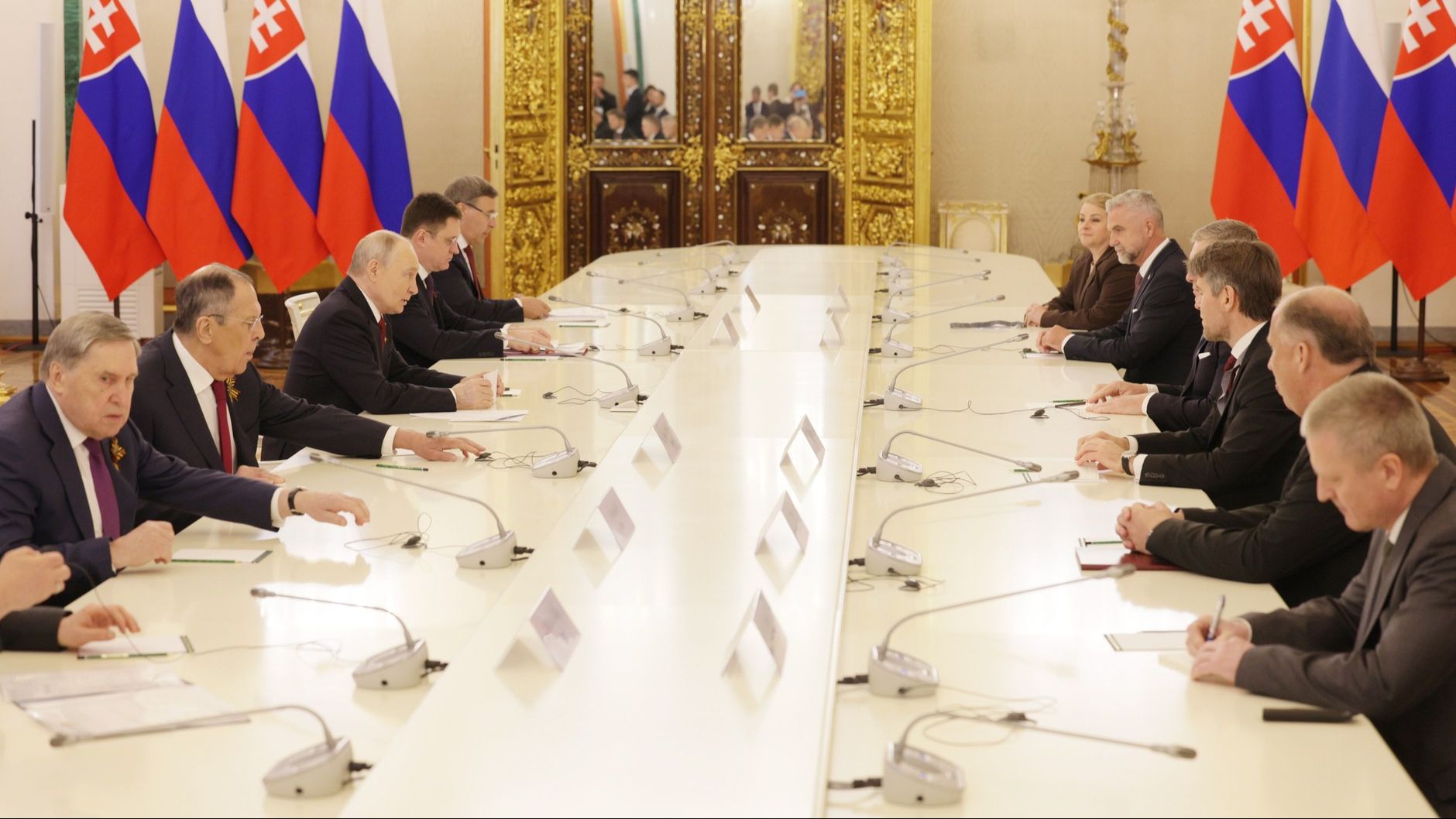Владимир Путин встреча с Премьер-министром Словакии Робертом Фицо, Кремль, 9 мая 2026 года