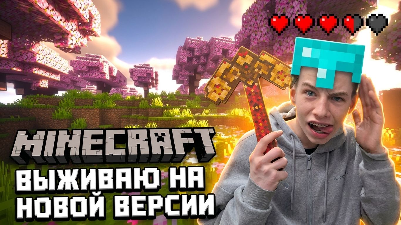 НАЧАЛ ВЫЖИВАНИЕ В МАЙНЕ НА 26.1.2🤪ПРОХОЖУ ПОЛНОСТЬЮ МАЙН В 1 РАЗ🤯#1►Minecraft survive