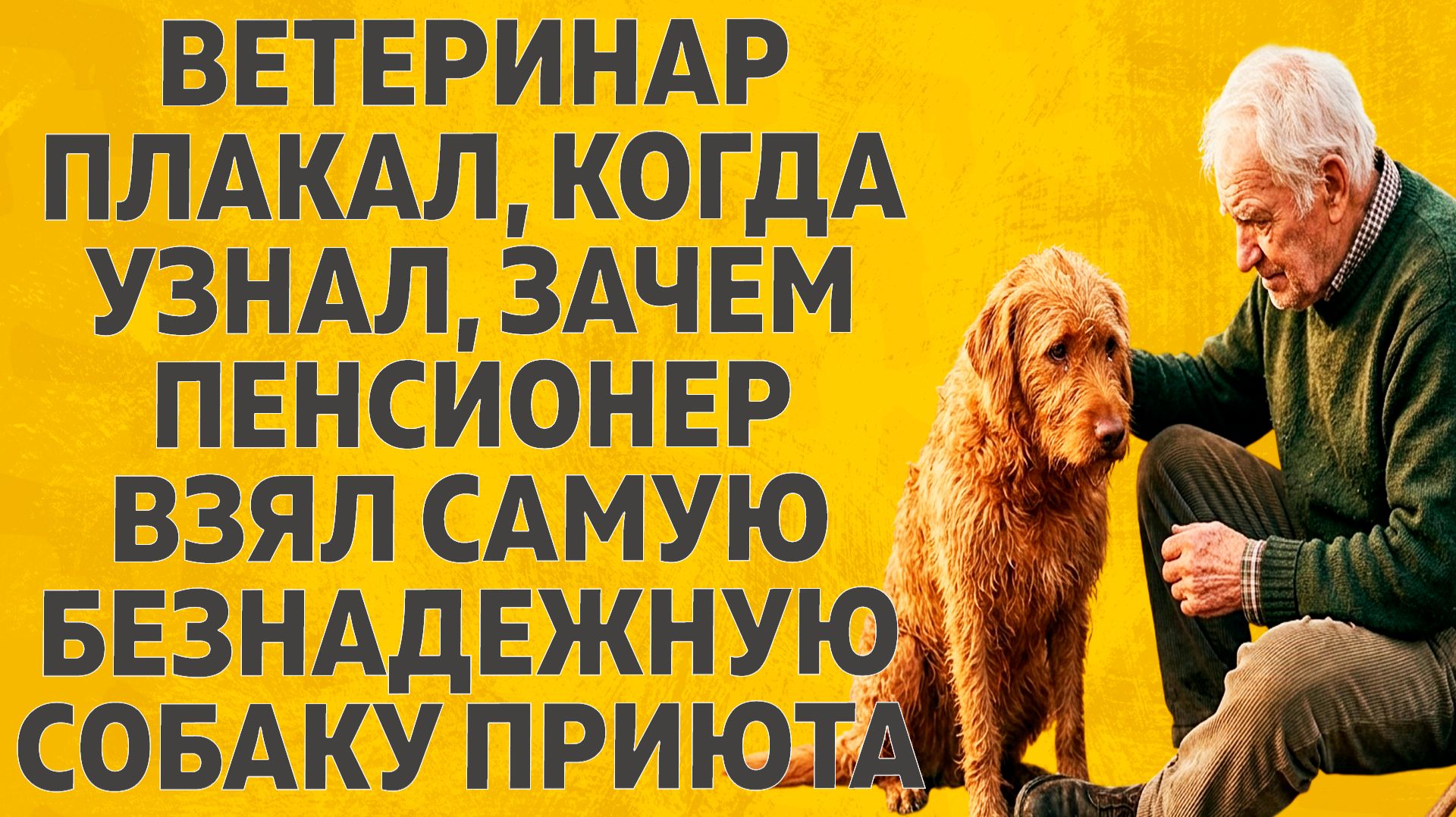 «Она два года смотрела в стену, пока в приют не пришел старый спасатель...» Расскажу тебе.