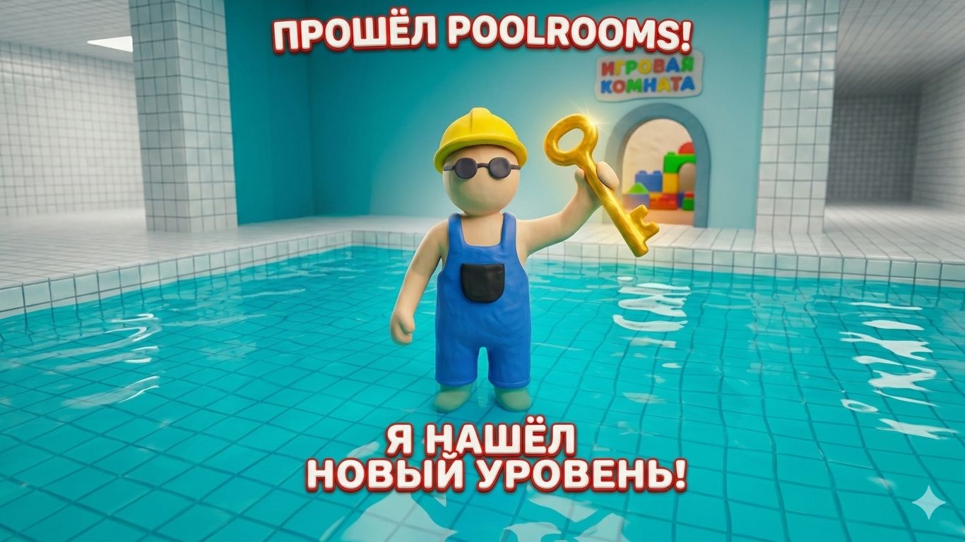 Попытка №2: Я ПРОШЁЛ POOLROOMS В SOS OPS, А ИГРОВАЯ КОМНАТА ЧУТЬ НЕ УБИЛА МЕНЯ