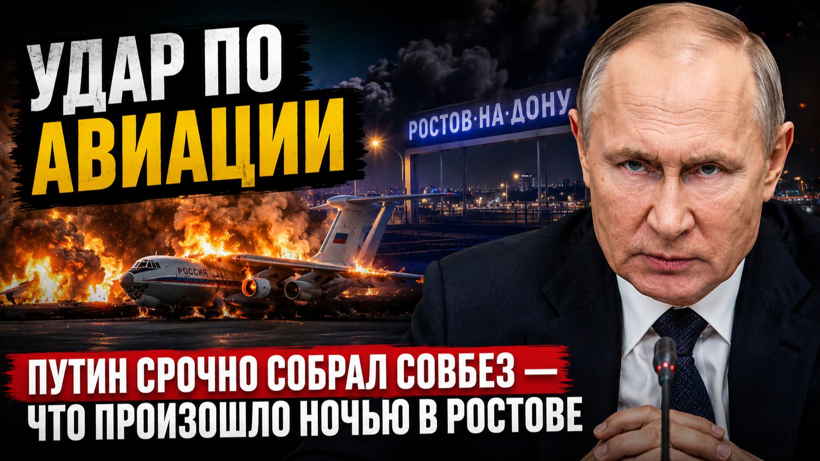 УДАР ПО АВИАЦИИ Путин срочно собрал Совбез — что произошло ночью в Ростове