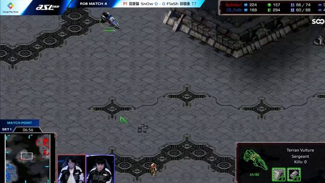 Flash vs Snow 1 игра 1/4 финала ASL21