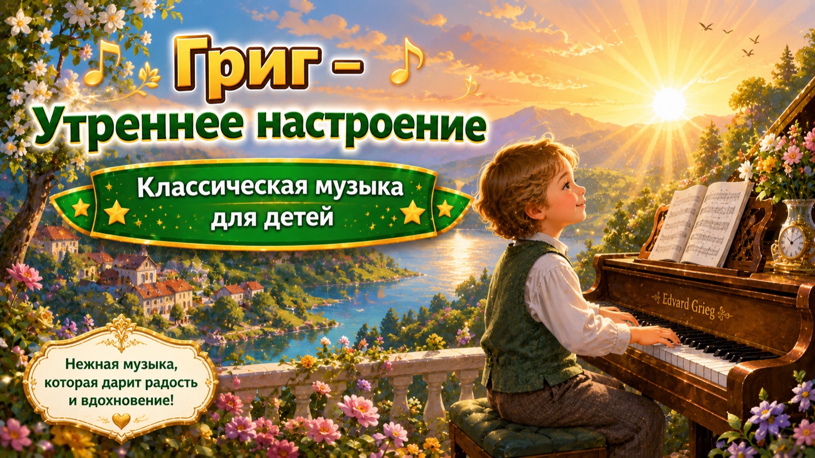 Эдвард Григ – Утреннее настроение ☀️ Музыка для детей
