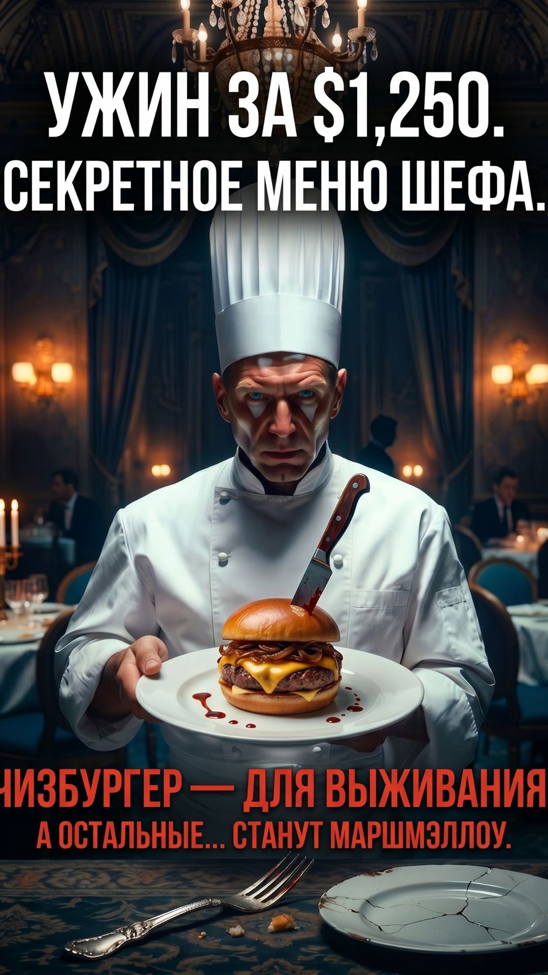 ЧИЗБУРГЕР ЗА $1,250 СПАС ЕЙ ЖИЗНЬ 🍔💀 #меню #кино #финал  #пересказ #чтопосмотреть #триллер2026