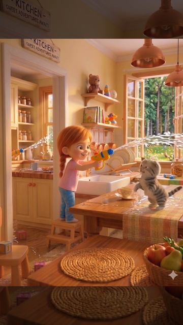 Мира и Морс: Самое доброе утро! ✨🐱 #shorts #animation #pixar
