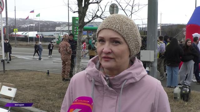 Традиционная «Эстафета памяти» прошла в Магадане в честь 81 годовщины Победы