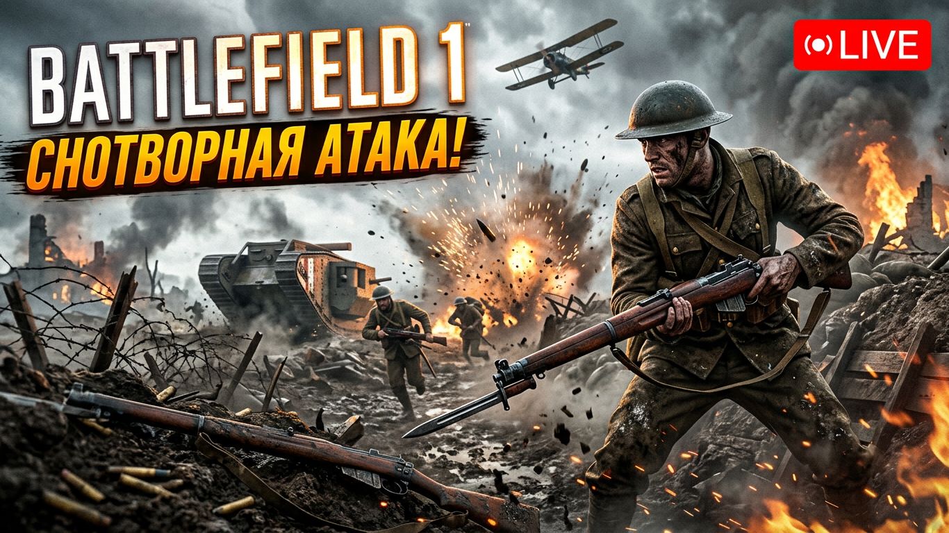 BATTLEFIELD 1 в фильме - снотворная атака! 🫩