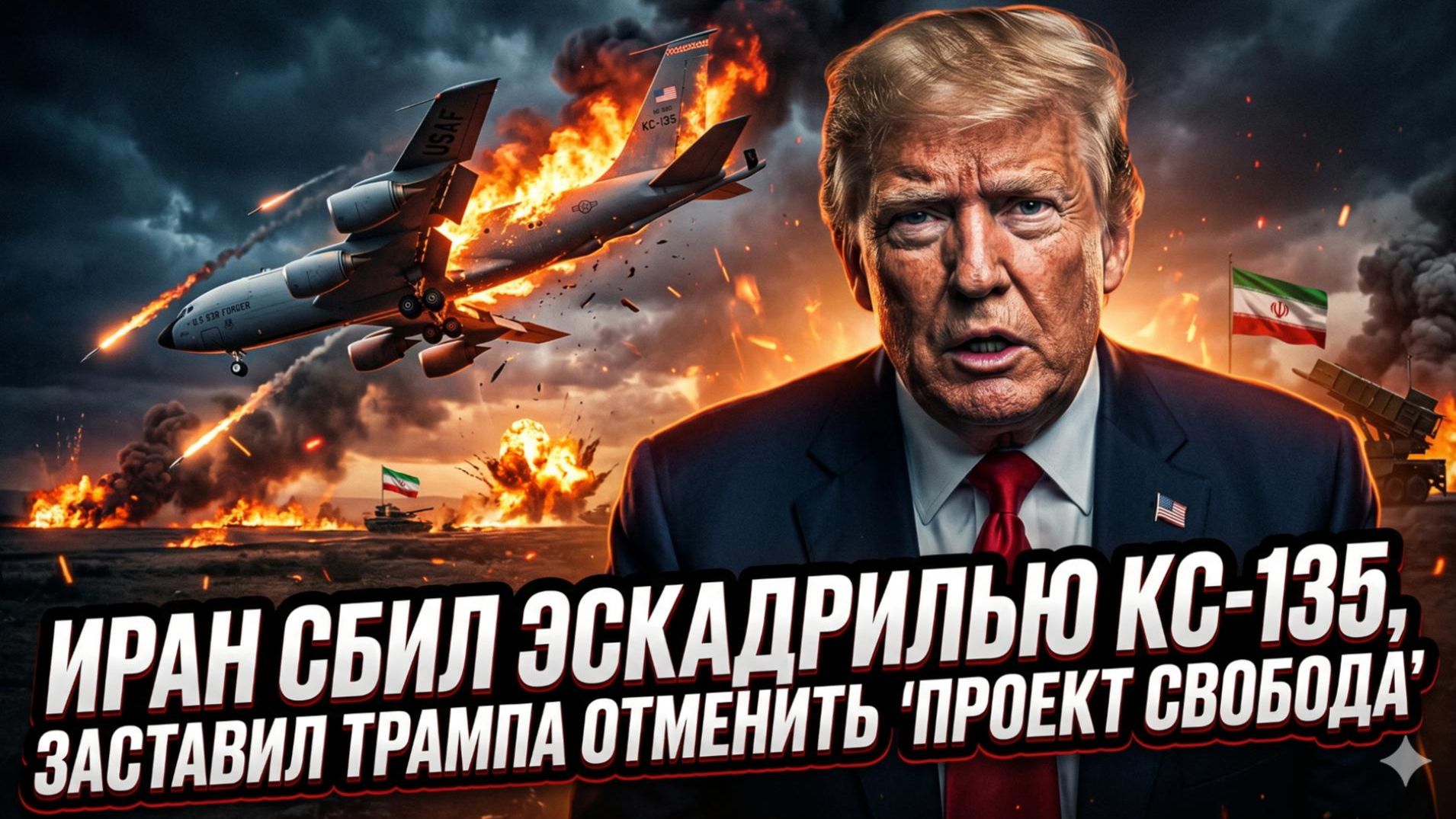 💥Элайджа Манье | Иран перешел черту: сбита эскадрилья KC-135. Трамп отменяет «Свободу»