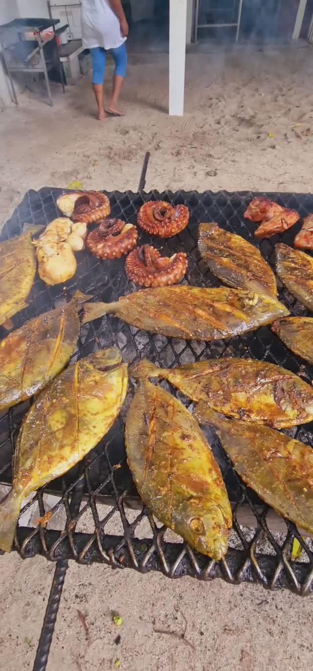 Сейшельский обед с осьминогами и не только