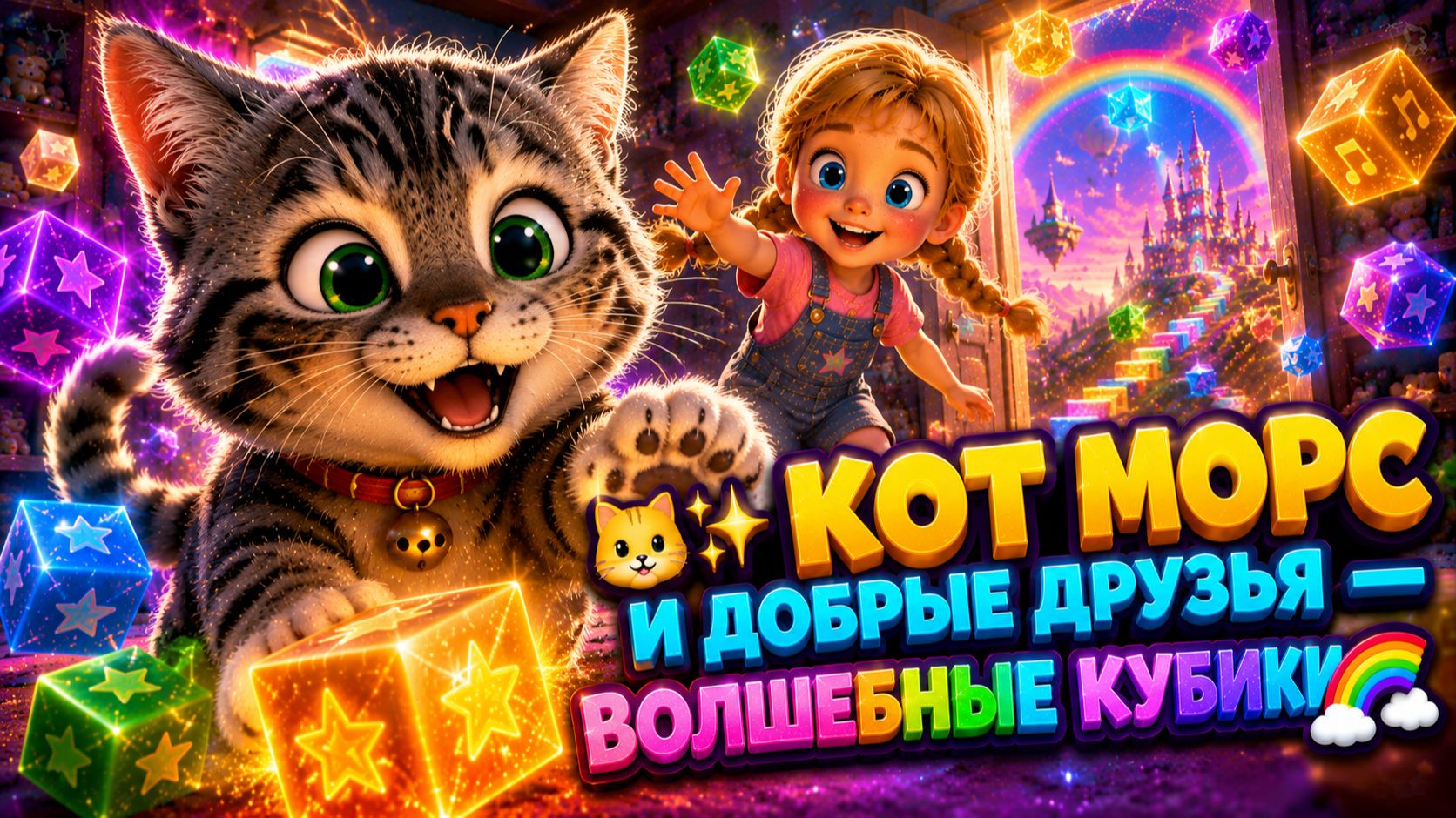 🐱✨ КОТ МОРС И ДОБРЫЕ ДРУЗЬЯ — Волшебные Кубики 🌈