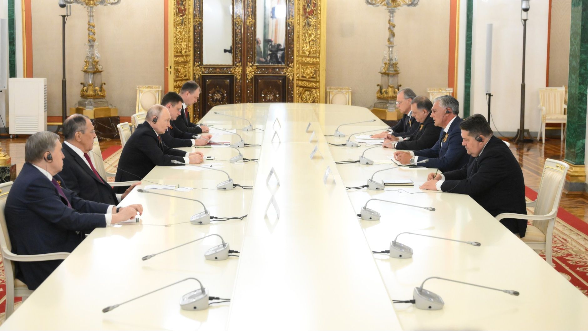 Владимир Путин встреча с Президентом Республики Сербской Синишей Караном, Кремль, 9 мая 2026 года
