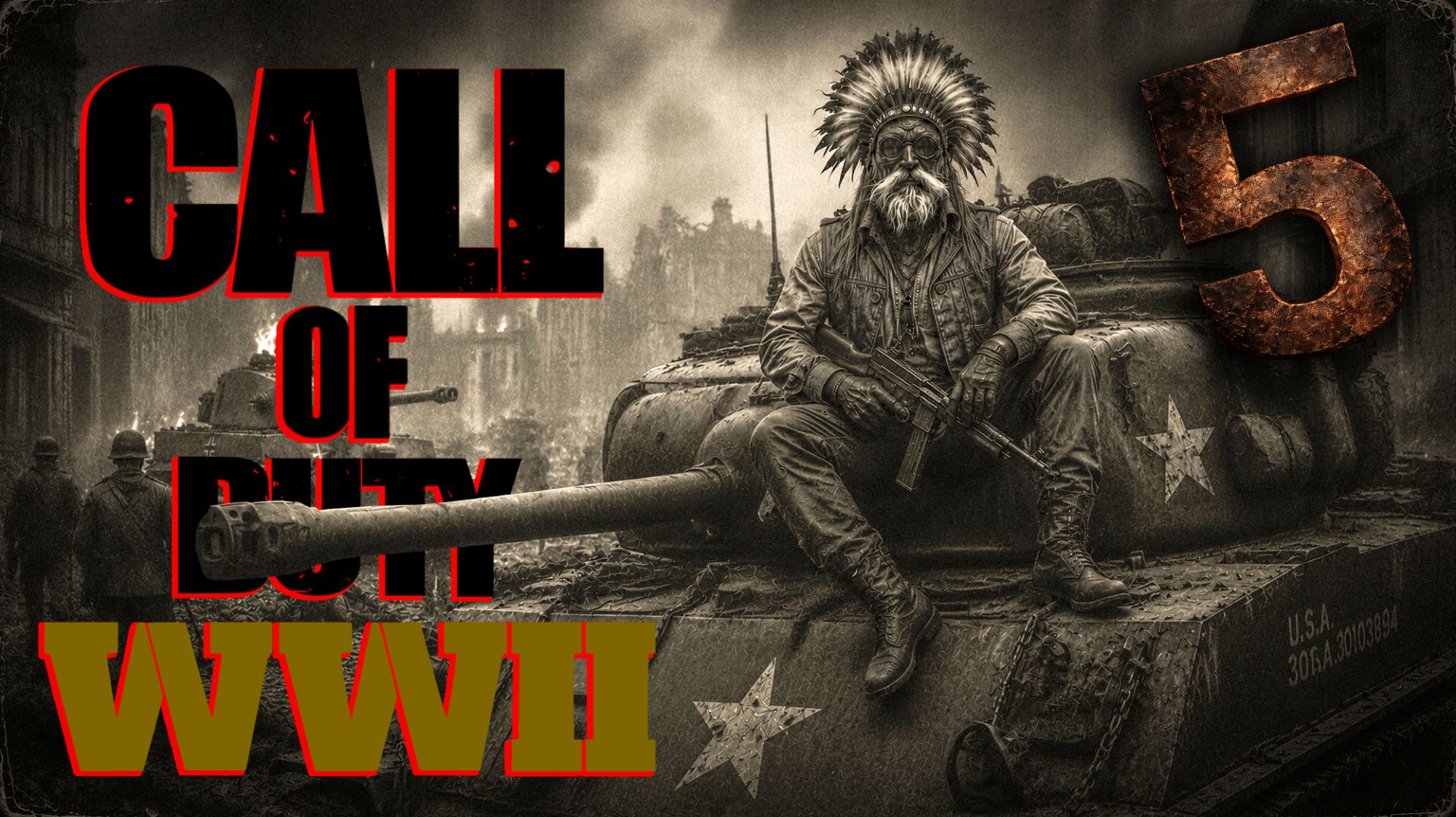 Почти-Ирокино Call of Duty WW 2 в 21 на 9🖥️ ТАНКОВЫЙ ПРОРЫВ В АХЕНЕ! — Миссия «Побочный ущерб»