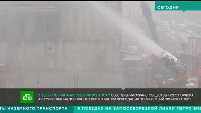 Учения пожарных в Коммунарке