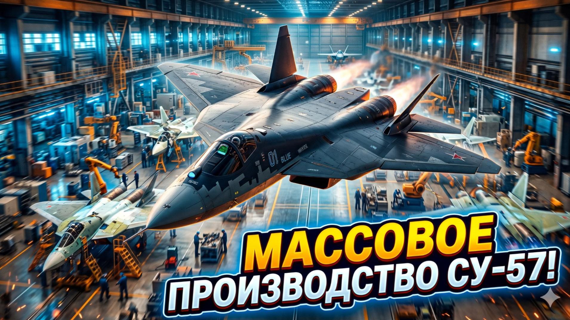 ✈️Россия запускает массовое производство истребителей Су-57