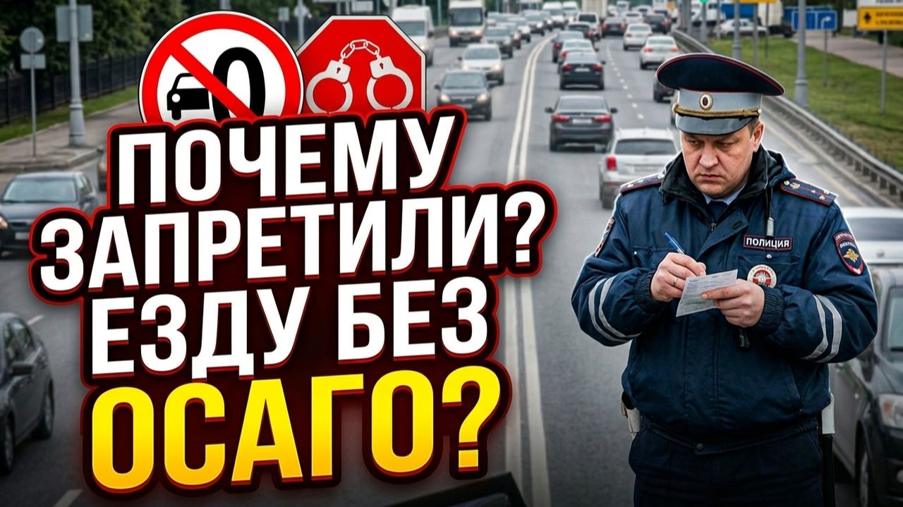 Почему запретили езду без ОСАГО?