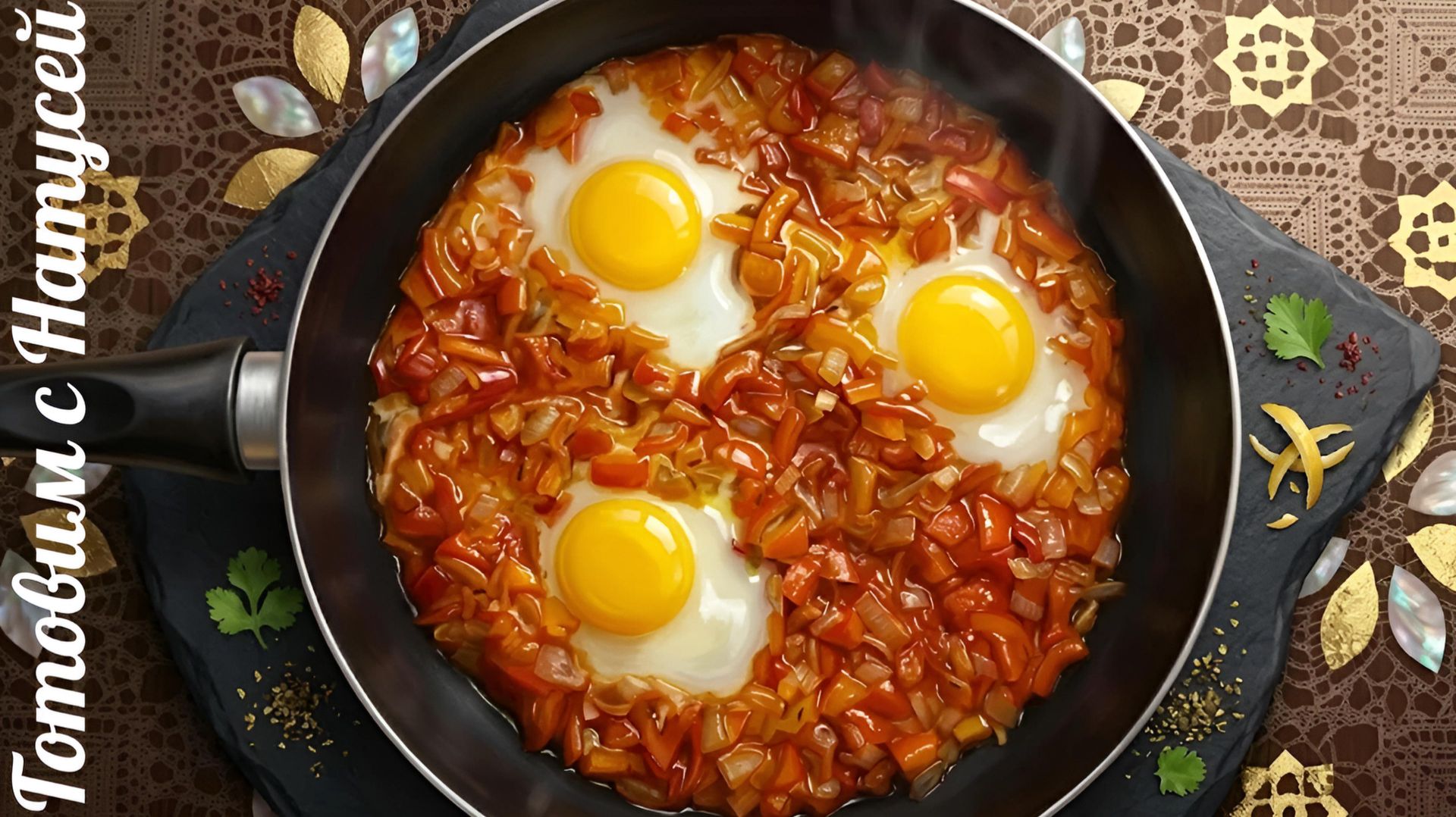 Шакшука. Рецепт пошагово на сковороде! Это лучшее блюдо из яиц, что я когда-либо ела!!