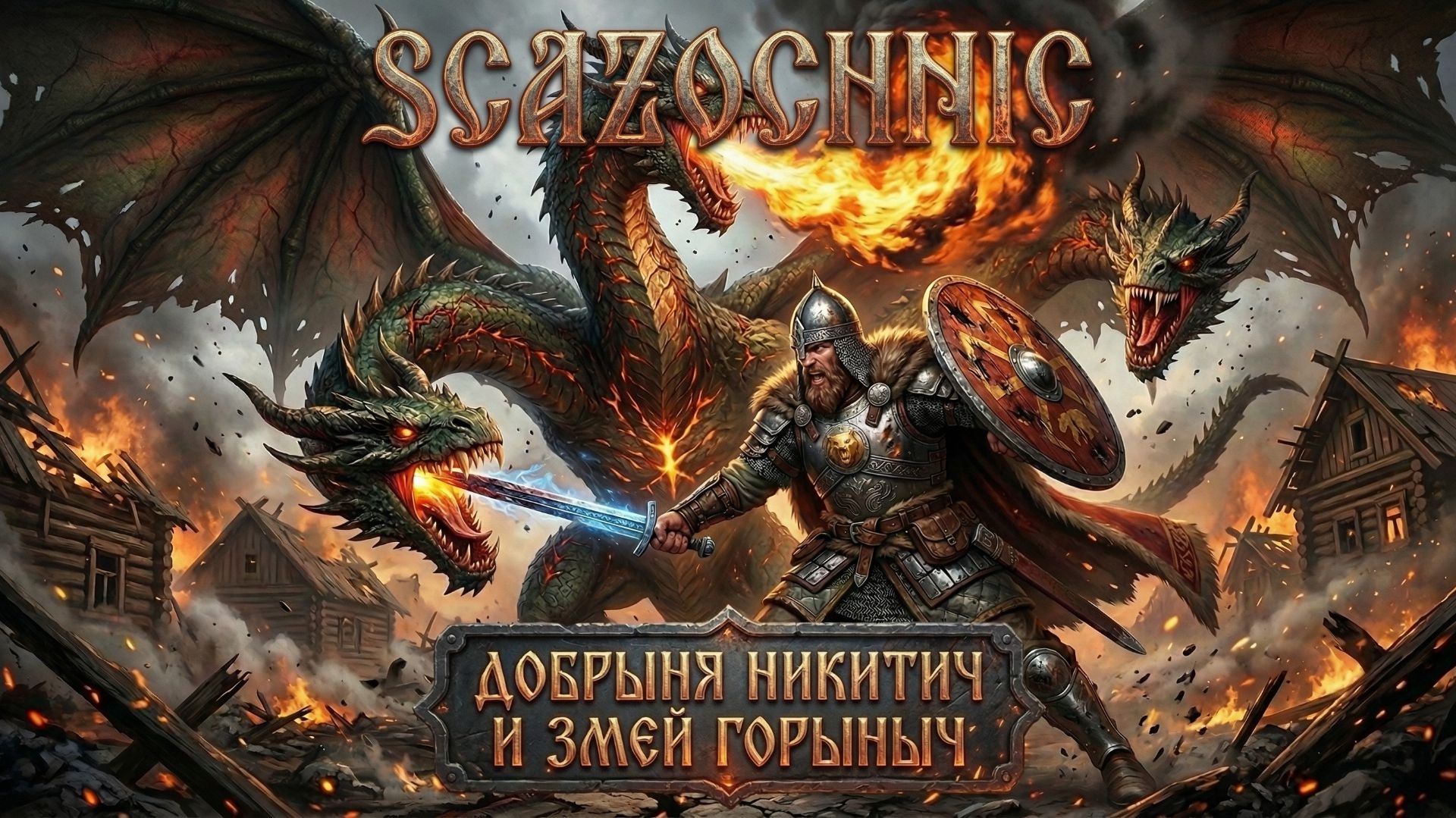 Добрыня Никитич и Змей Горыныч | Heavy metal | авторские стихи | AI