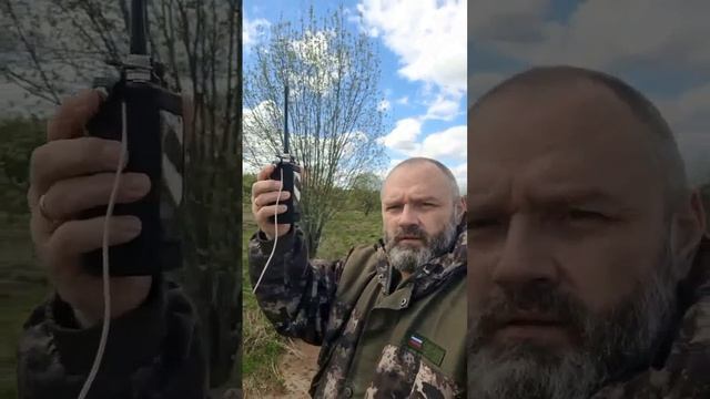 Присланное владельцем Штурманов-230М видео теста в лесу раций с ультракомпактными антеннами