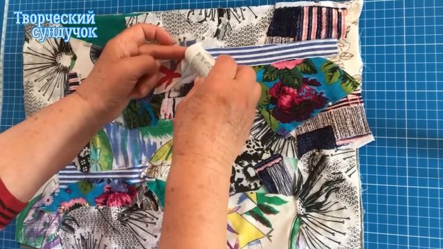 Из трикотажных кусочков полезная вещь для кухни