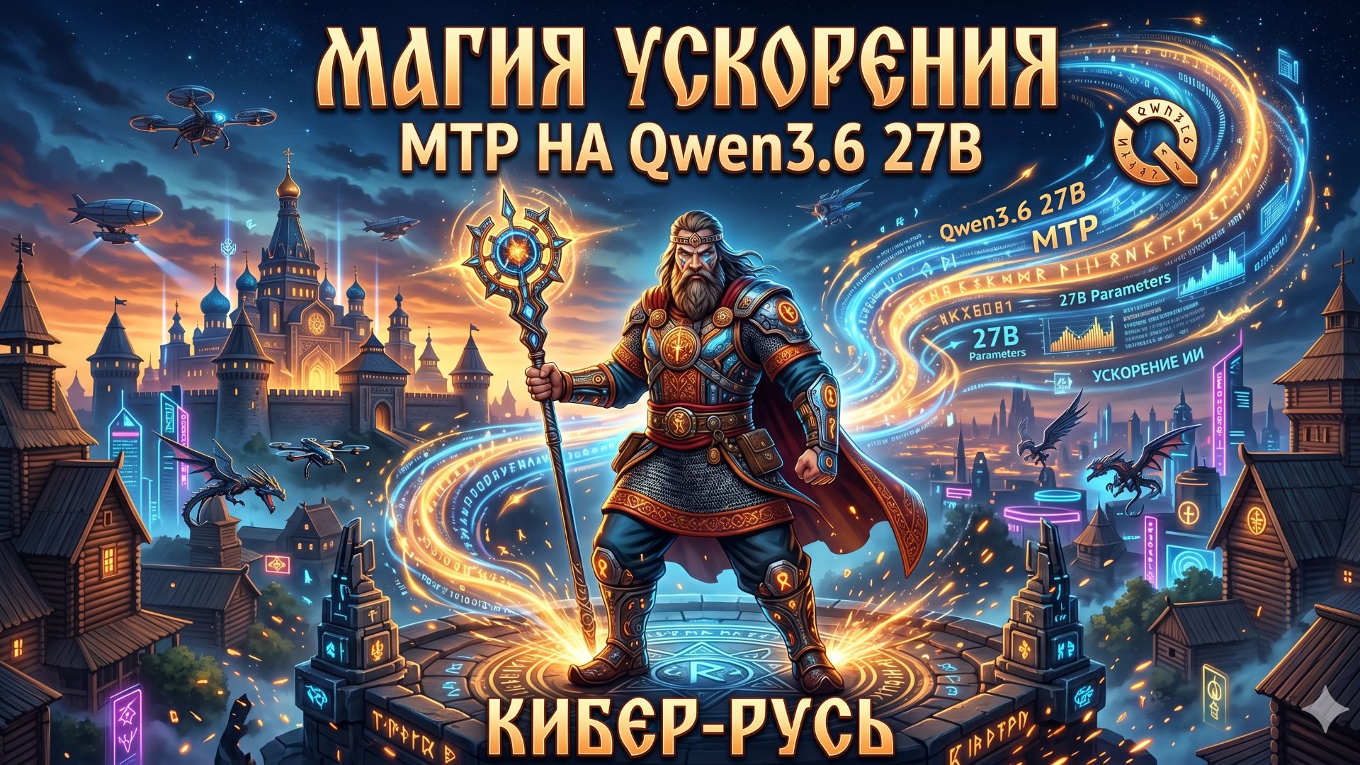 ⚡ Нити Мокоши: Ускорение работы нейросети QN 3.6 через MTP