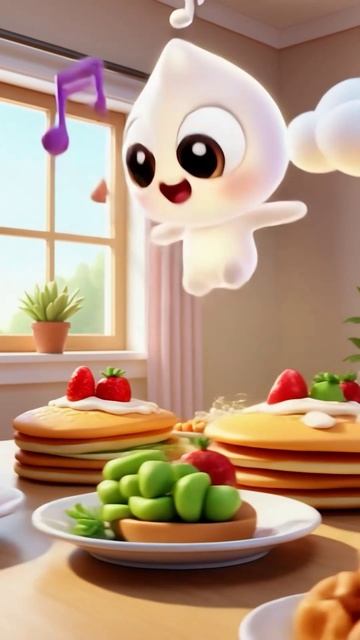 Луми проснулся и прыгает по блинчикам 🥞 Короткое видео
