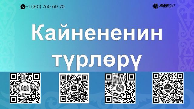 16 05 Кайнененин түрлөрү