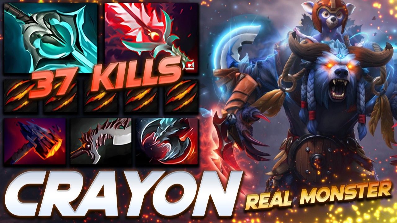 Crayon Ursa 37 Frags Boss — профессиональный геймплей в Dota 2 [Смотри и учись]