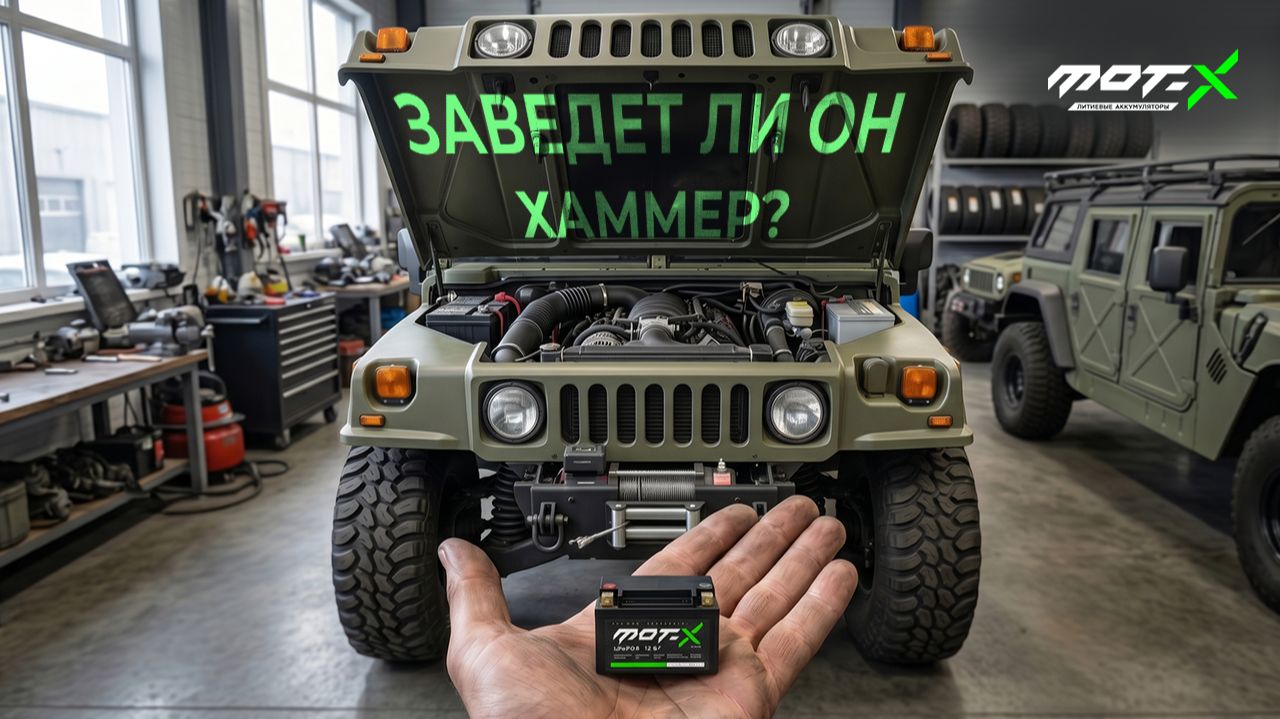 ХАММЕР НЕ ОЖИДАЛ: Стартерный АКБ с мопеда! 💀🔋