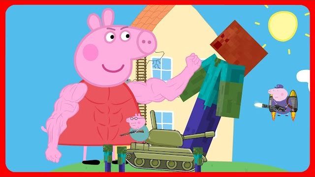 СВИНКА ПЕППА ПРОТИВ ЗОМБИ В МАЙНКРАФТЕ😂!! НОВЫЙ ЗАБАВНЫЙ МУЛЬТ!