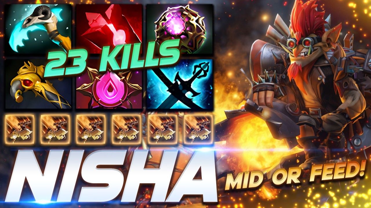 Nisha Techies — профессиональный геймплей в Dota 2 [Смотри и учись]