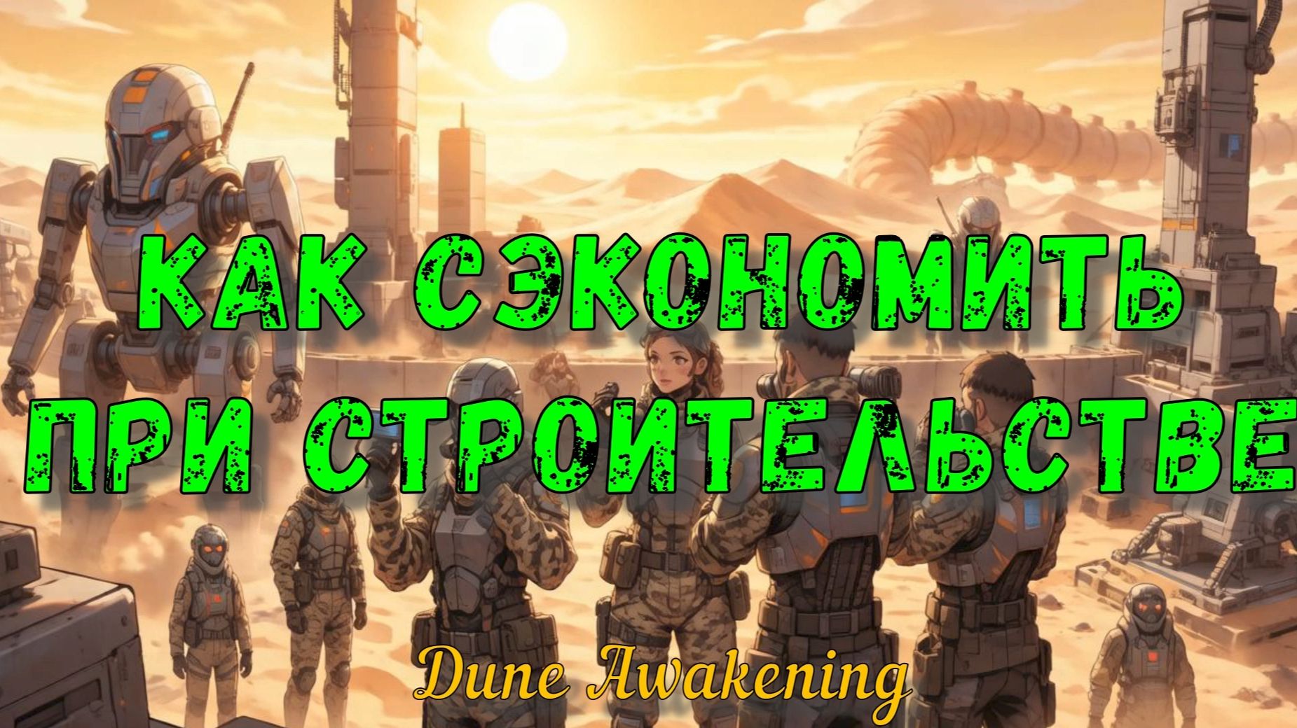 Dune Awakening. Как сэкономить при строительстве.