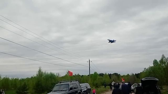 Су-27 9 мая 26 - возврат с парада