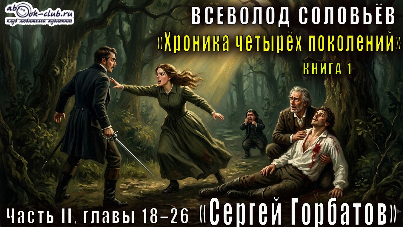 Всеволод Соловьёв "Хроника четырёх поколений" книга 1 "Сергей Горбатов" Часть II, главы с 18 по 26