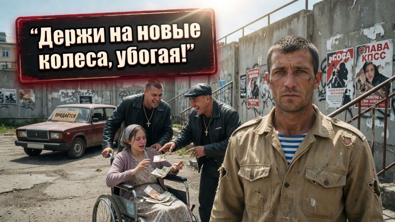 Он Швырнул мелочь в лицо инвалиду, но не знал, КТО за этим наблюдает.